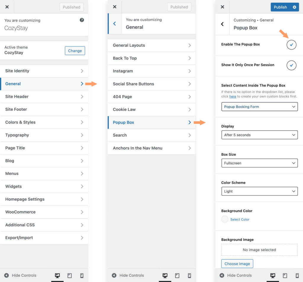 Popup Box – CozyStay Knowledge Base