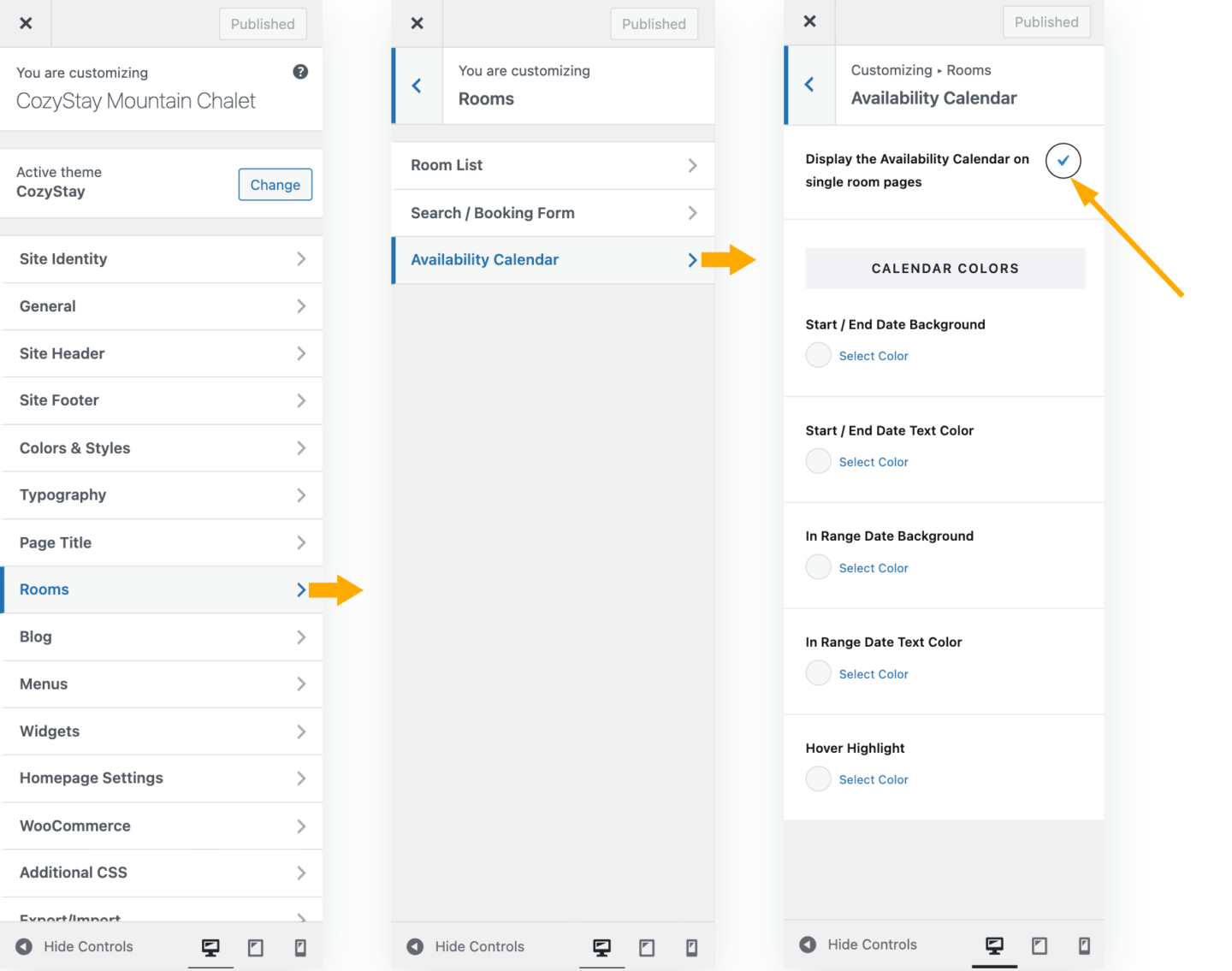 Display the Availability Calendar on single room pages – CozyStay ...