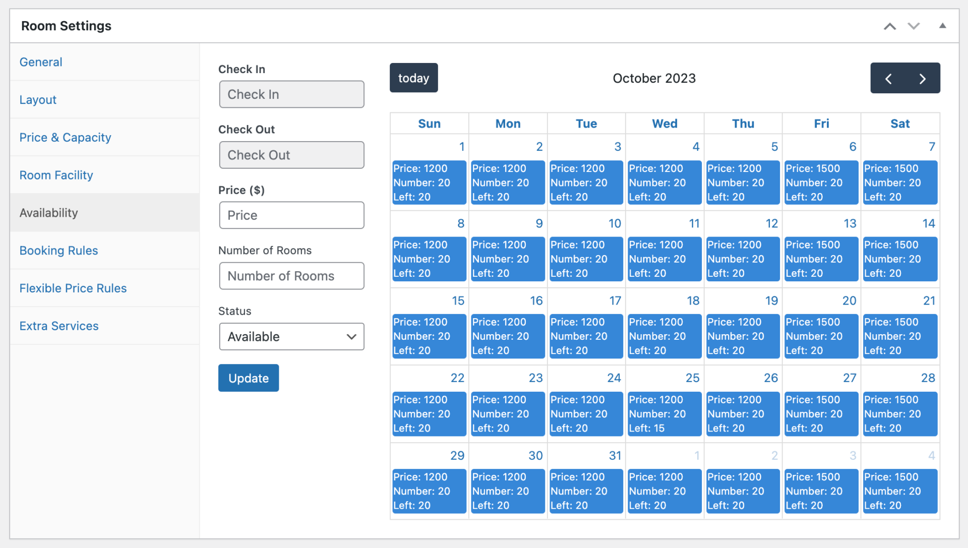 Single Room Basic Settings – CozyStay Knowledge Base