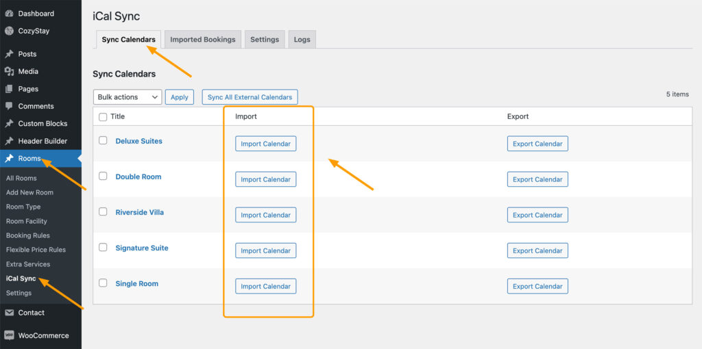 Connect your calendar to other websites with OTAs via iCal – CozyStay ...
