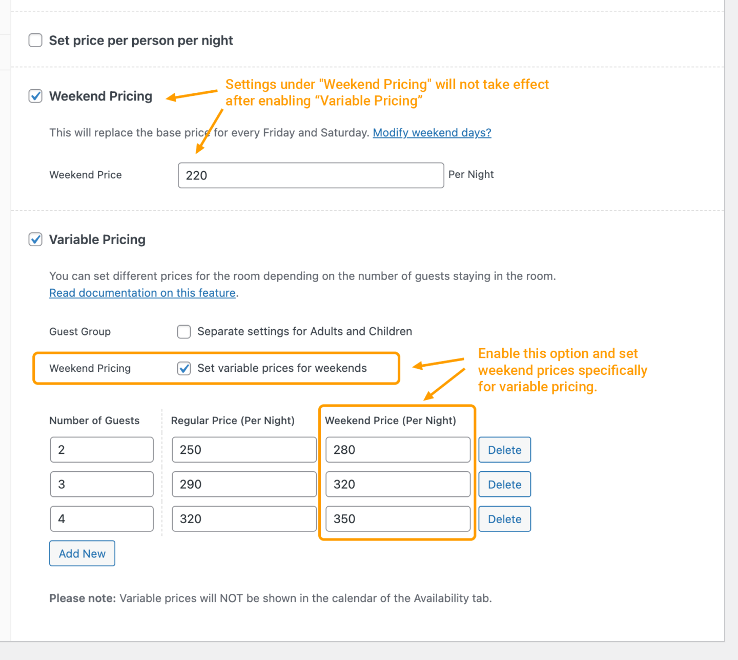 Variable Pricing – CozyStay Knowledge Base