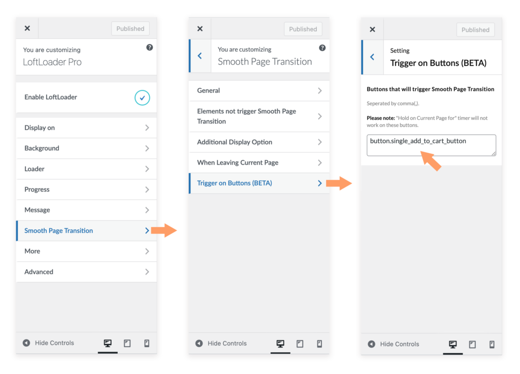 When Leaving Current Page – LoftLoader Pro Documentation