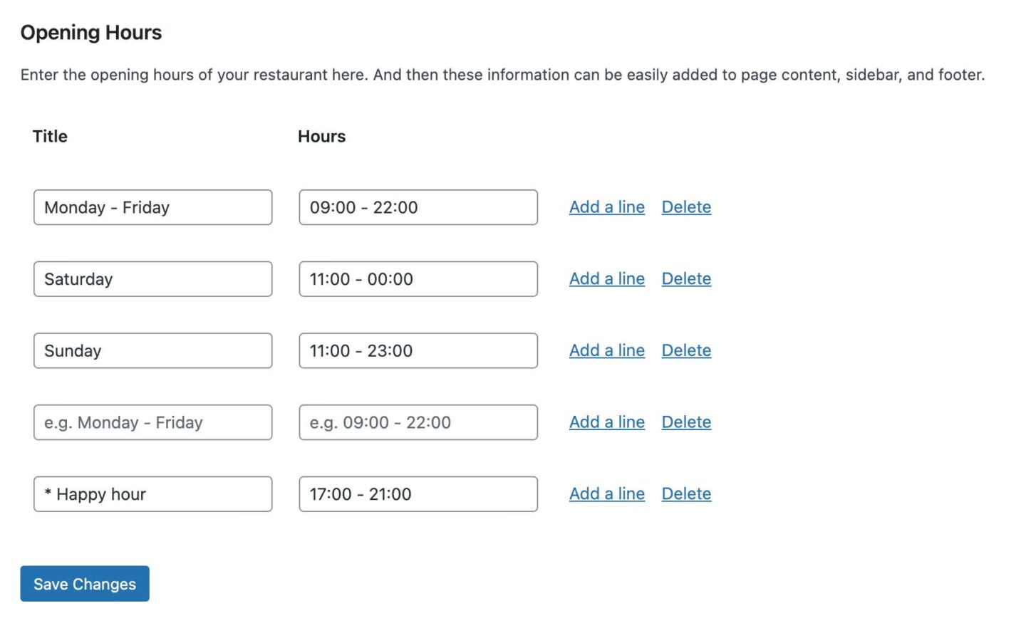 Restaurant Info & Opening Hours – PatioTime Knowledge Base