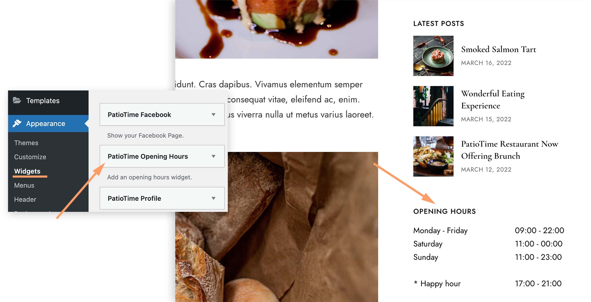 Restaurant Info & Opening Hours – PatioTime Knowledge Base