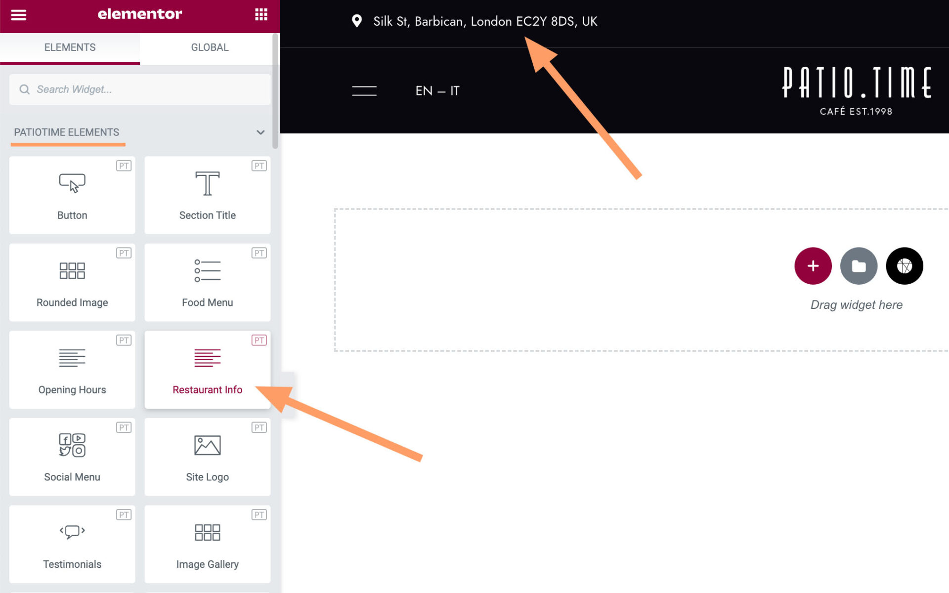Restaurant Info & Opening Hours – PatioTime Knowledge Base