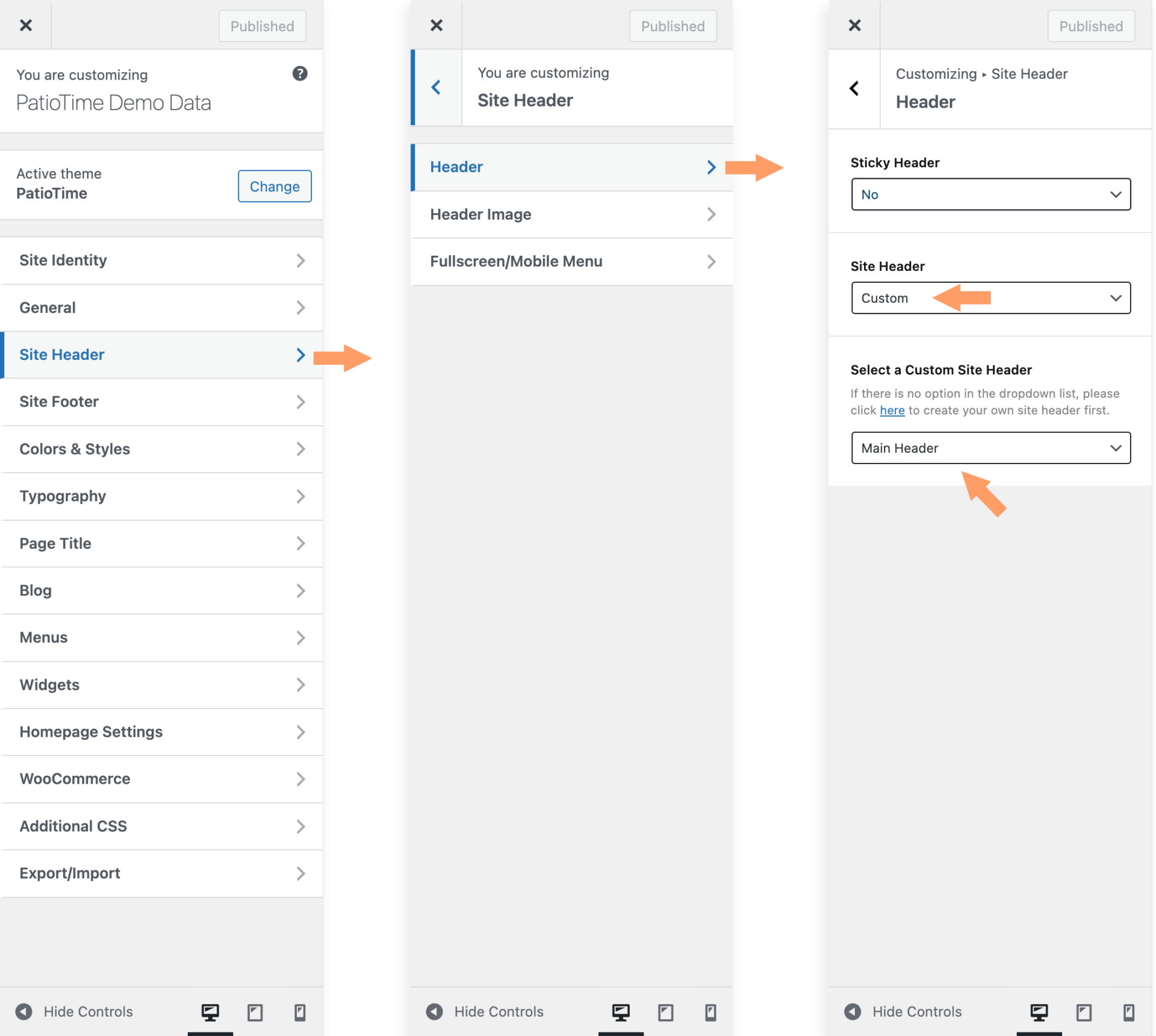 About Header Builder – PatioTime Knowledge Base