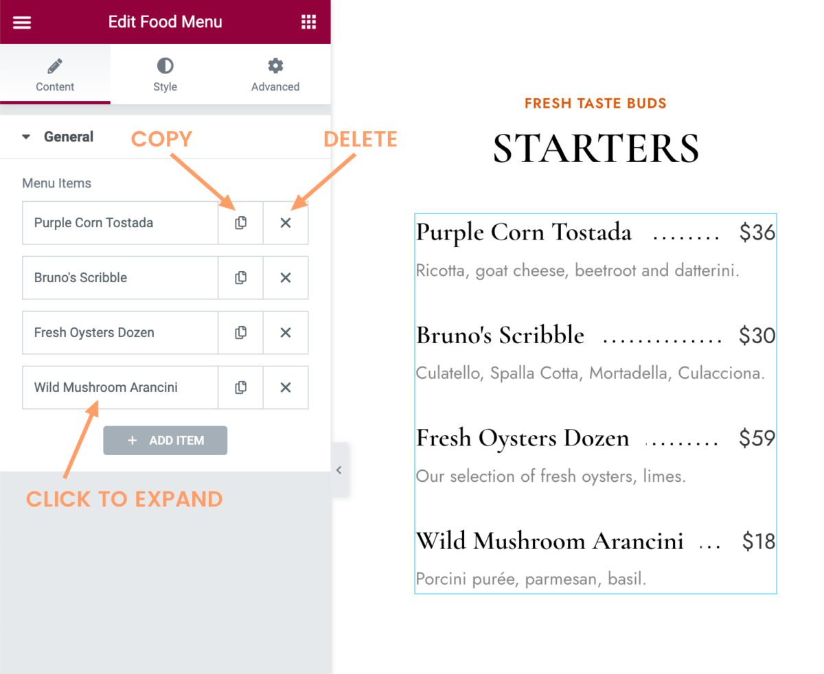 Food Menu – PatioTime Knowledge Base