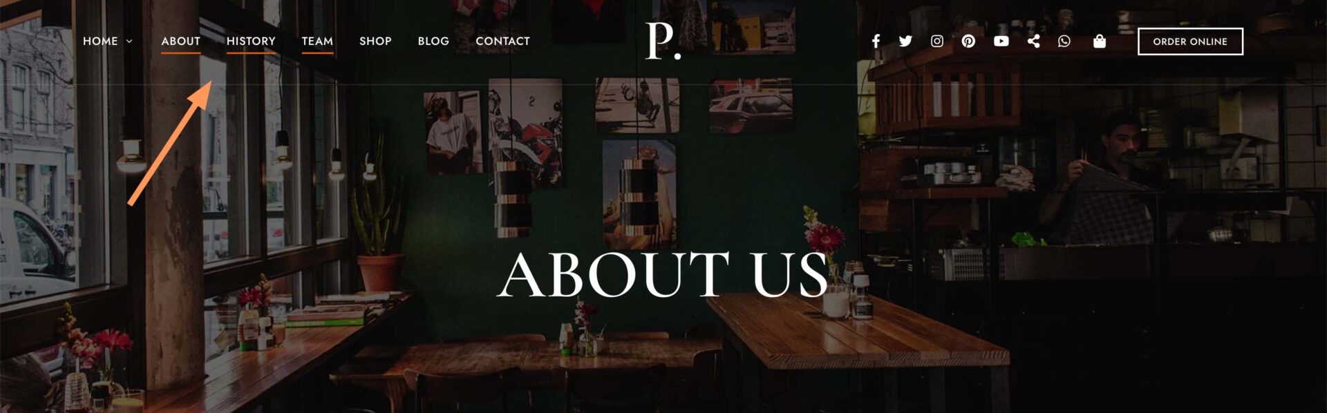 Anchors in Navigation Menu – PatioTime Knowledge Base