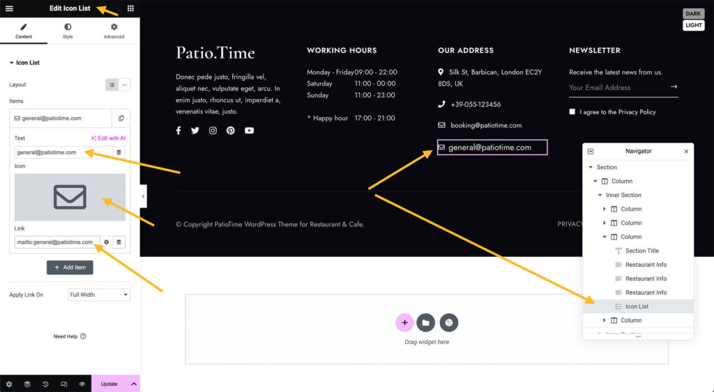 How to add multiple restaurant addresses, phone numbers and emails – PatioTime Knowledge Base