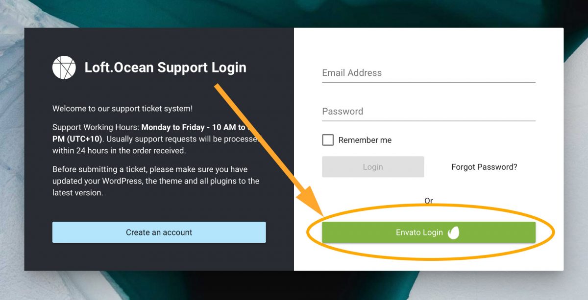 How to register your account on the support system – LoftOcean Docs
